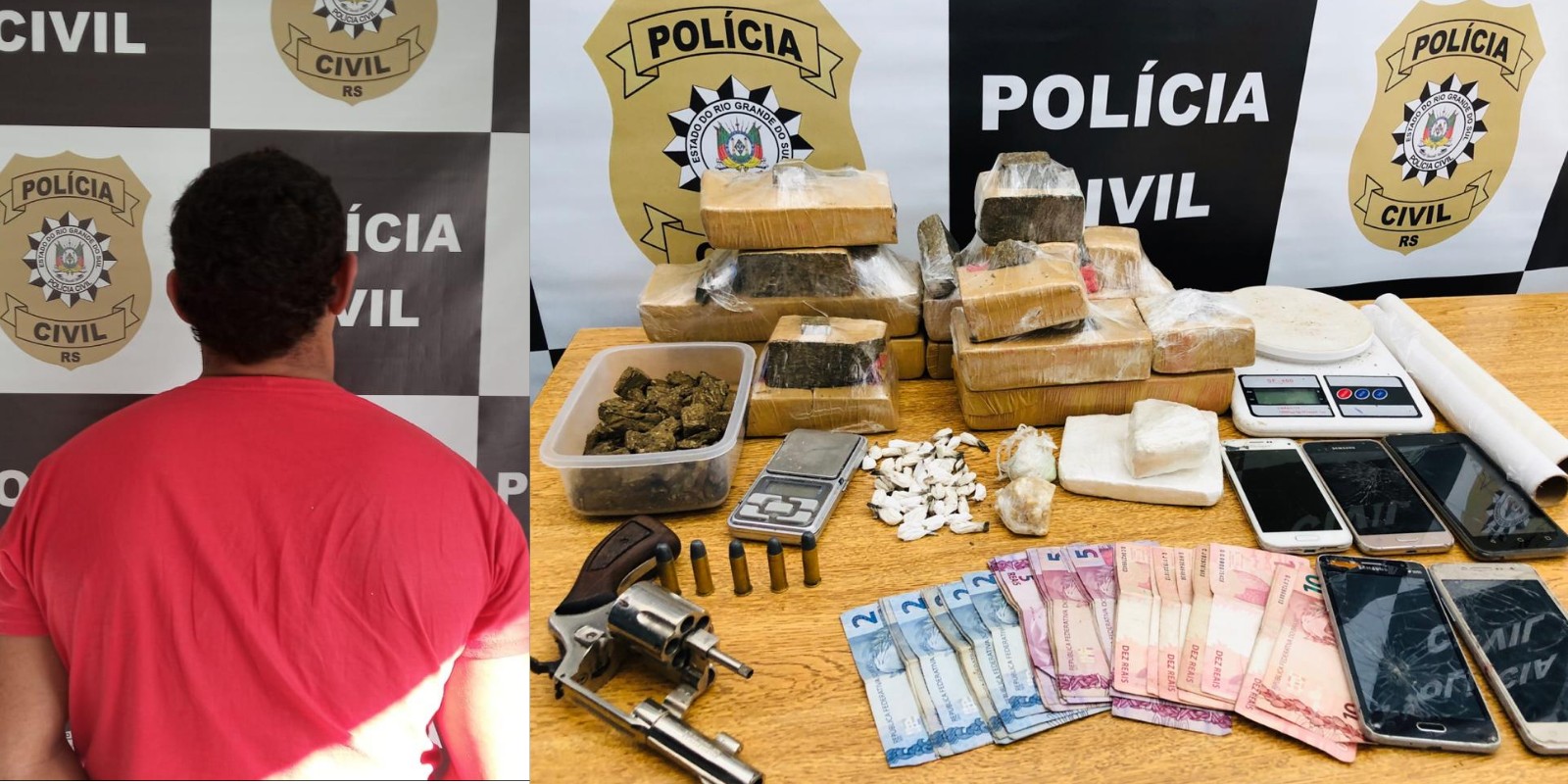 Evaldo Gomes Notícias Canguçu Rs Homem é Preso Por Tráfico E Posse