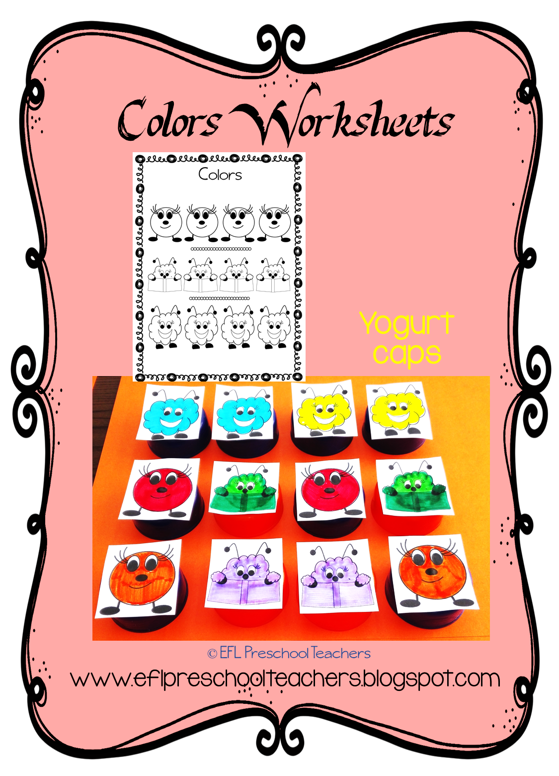 ESL/EFL Preschool Teachers: Colors Unit Worksheets for Kindergarten ...