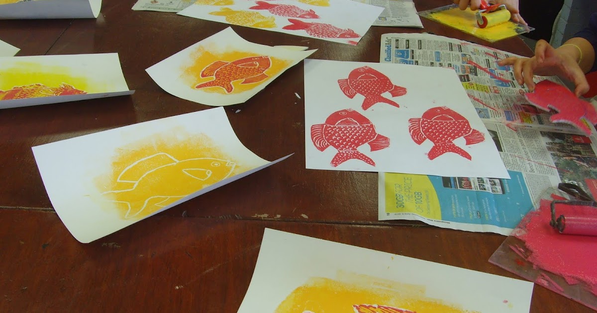 Corbet Art: Exploring poly block printing