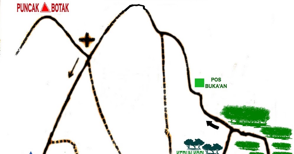 Peta Jalur Pendakian Gunung Ungaran Semarang | Ambuecut