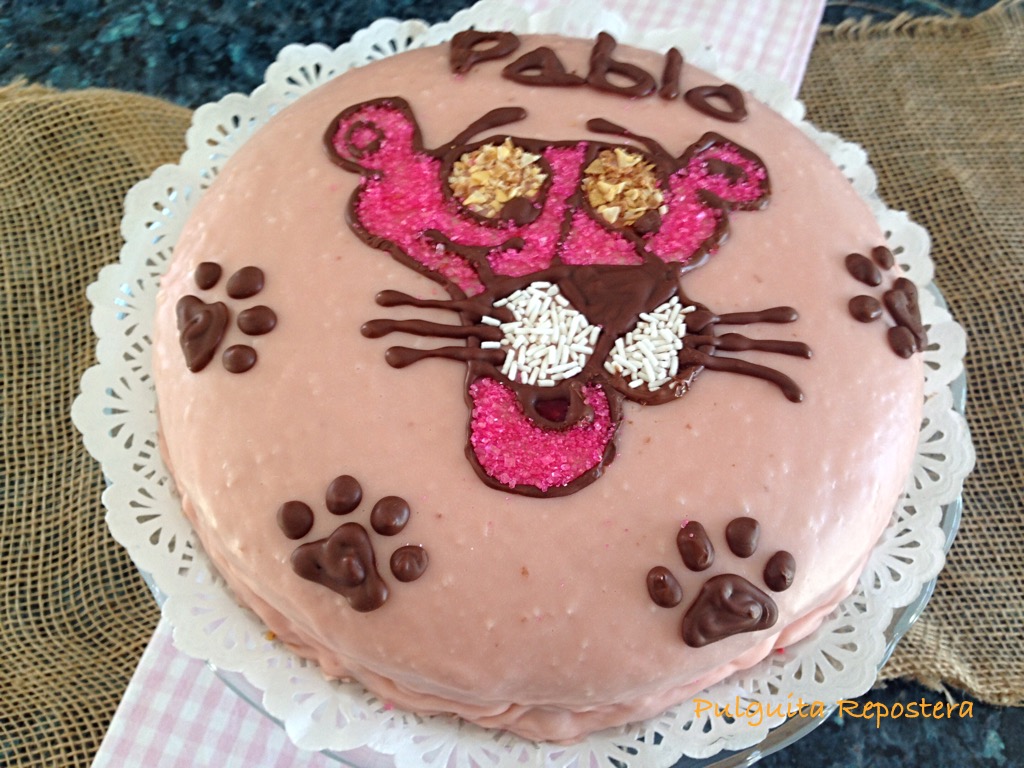 Pulguita Repostera: Tarta Pantera Rosa