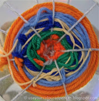 Use Your Coloured Pencils: Weaving on CDs