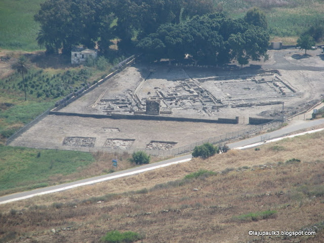 THROUGH THE LAND OF ISRAEL III: Magdala from Arbel Cliffs. Magdala is ...