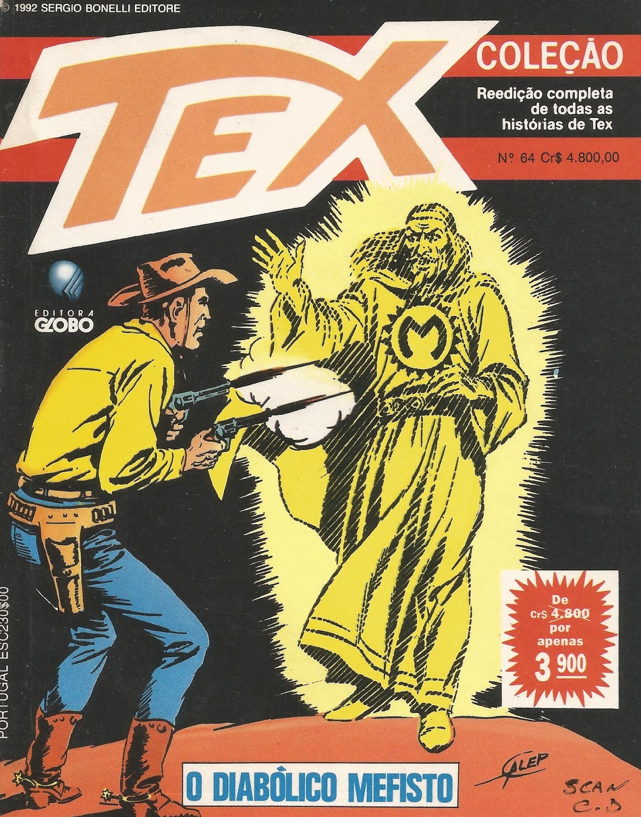 Gibis Clássicos: Tex Coleção Nº 64 - Editora Globo