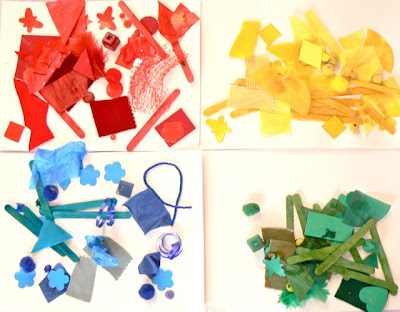 Littlest Birds Studio: Collage Treasure Hunt!