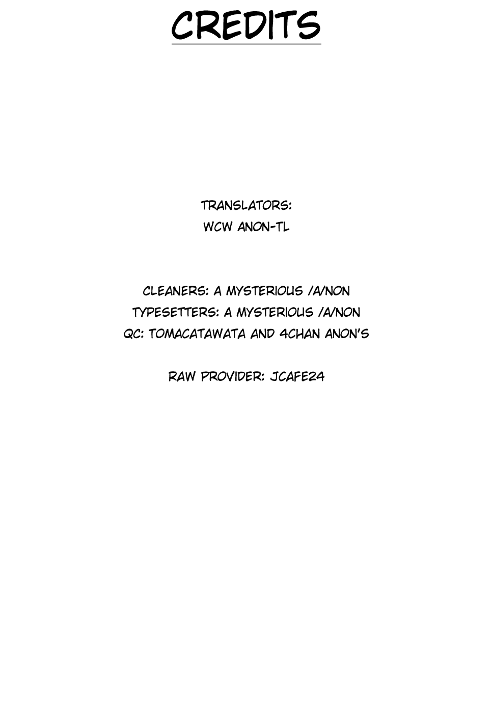 /a/ Collective Scanlation: I forgot the credits page. Also End of Volume 7