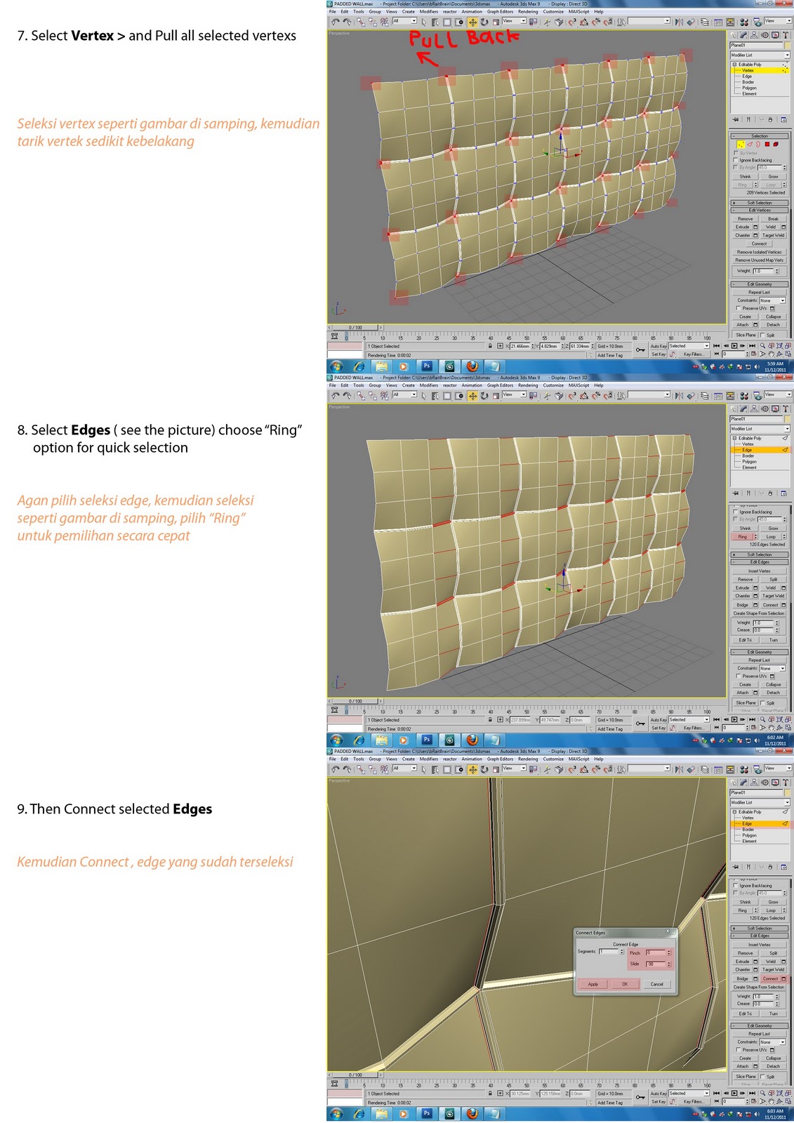 3dmax Tutorials: "Padded Leather" Modeling Tutorial