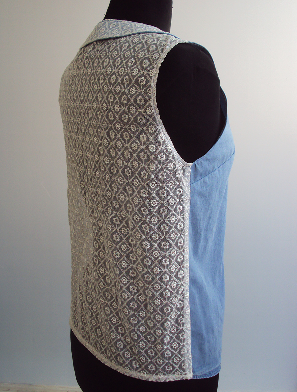 'So, Zo...': Refashion Friday Inspiration: Lace Back Denim Shirt/Blouse