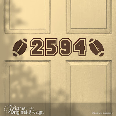 Twistmo Studios: I've got your number! House Number Door Decal