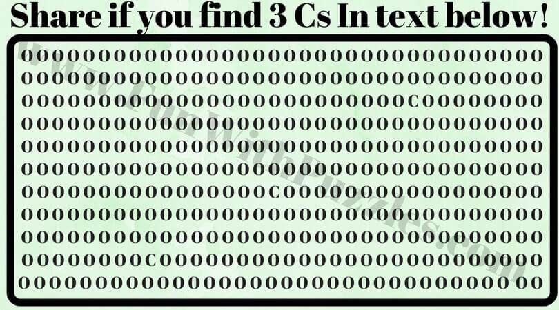 Hidden Letters Puzzles: Can You Spot the C?