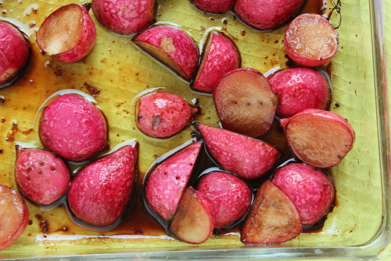 Tried in Blue: Weird Recipe Wednesday: Balsamic Roasted Radishes