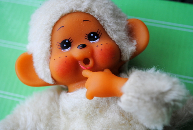 Ana Caldatto : Boneco Pelúcia Macaquinho Monchhichi - 1974