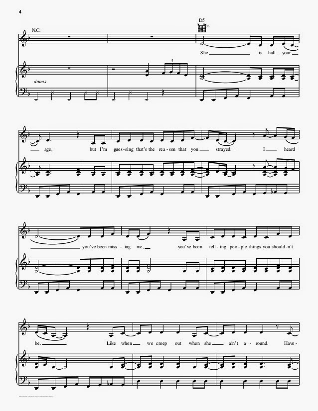 Partituras para Violino: Rumor Has It - Adele