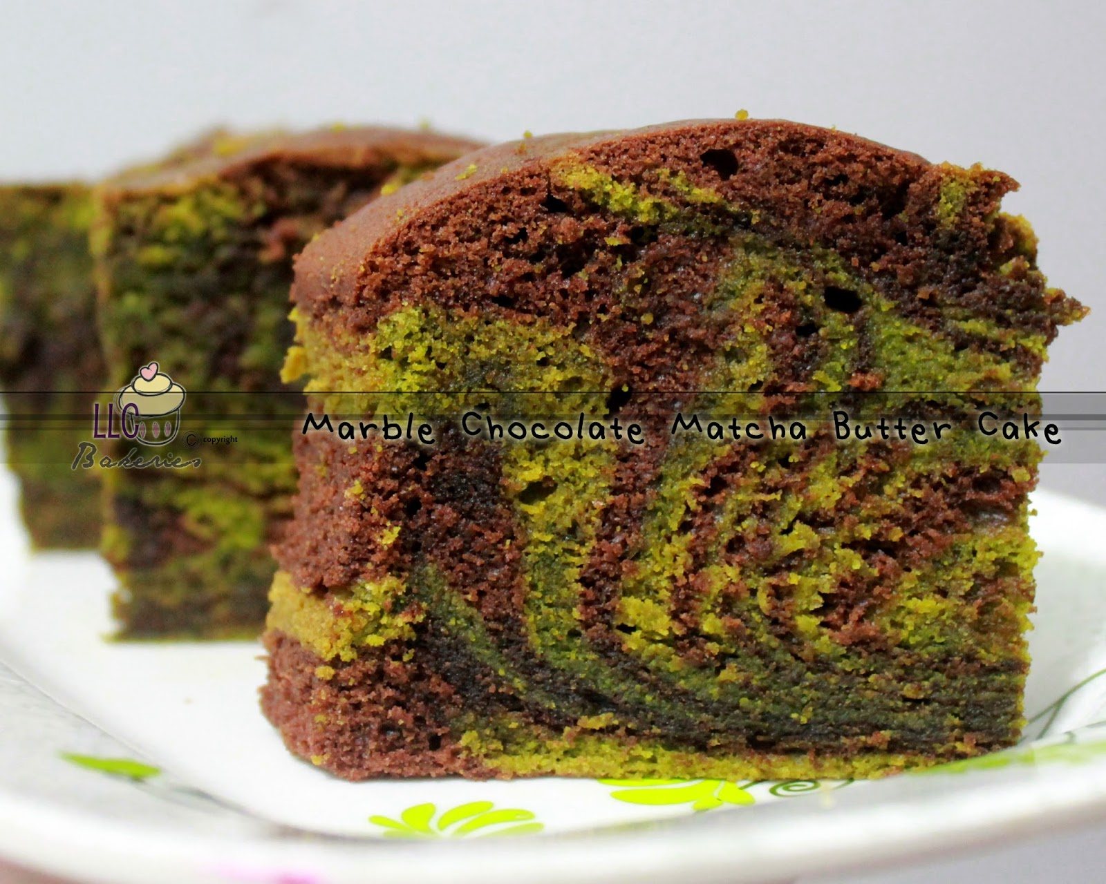 LLC Bakeries: Marble Chocolate Matcha Butter Cake