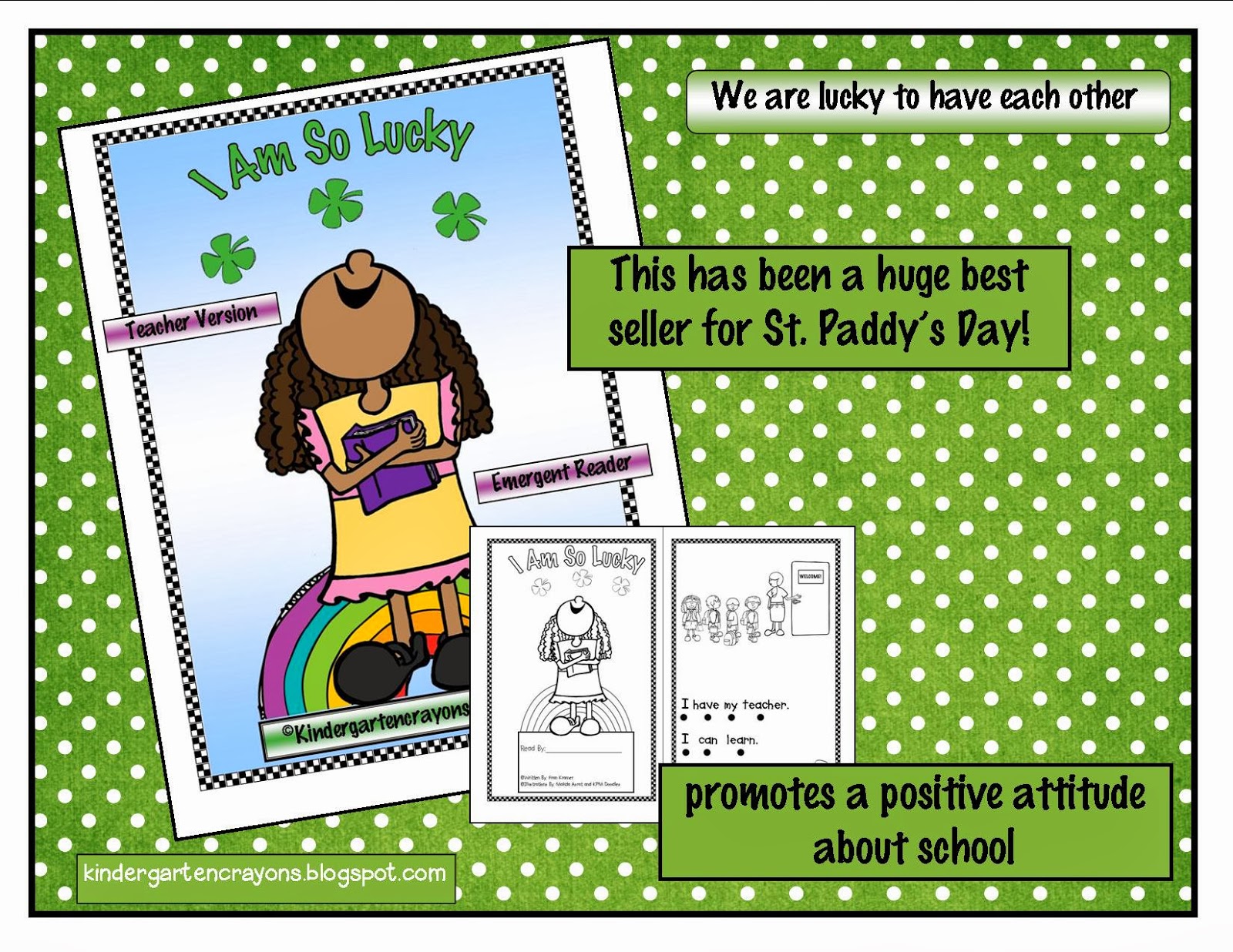 Kindergarten Crayons: Get Lucky Today!