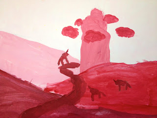 Art at Hosmer: Monochromatic Tints & Shades Landscapes