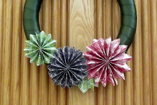 4 Pears: Easy Ribbon and Paper Wreath