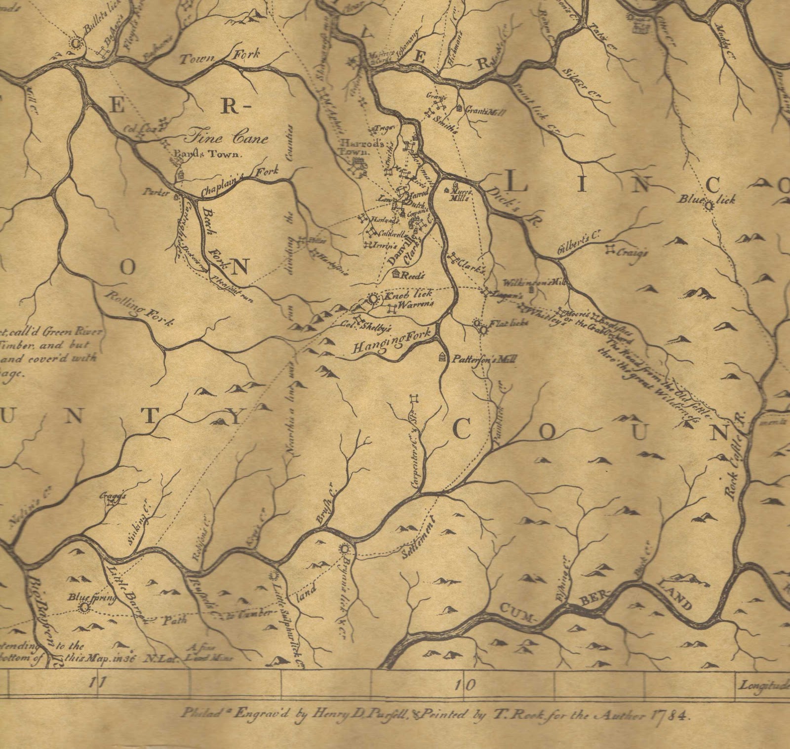 Historic Danville KY: The First Map 1784