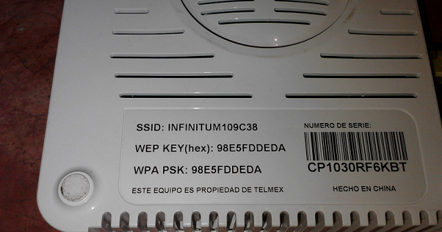Cual es La: Cual es la wep key