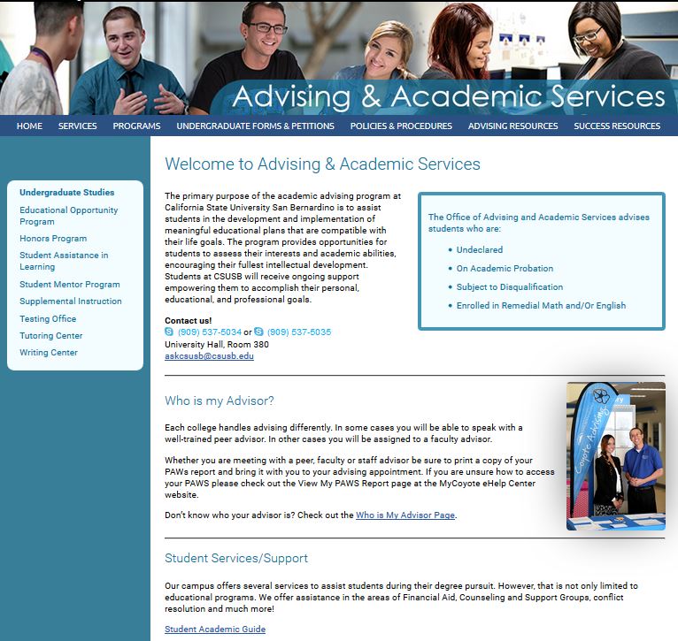 CSUSB Academic Advisor