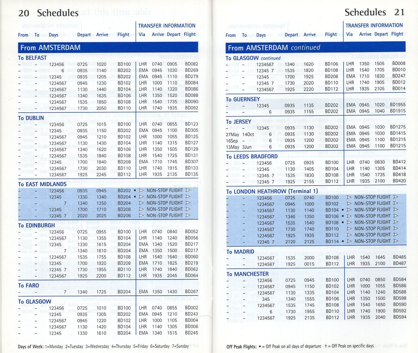 Airline memorabilia: British Midland (2000)