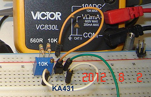 FongEye: KA431 for MCP3201 project notes