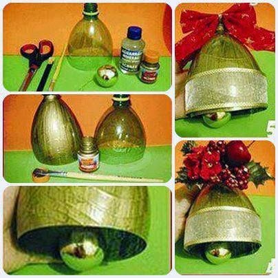 MANUALIDADES: CAMPANAS NAVIDEÑAS DE PET