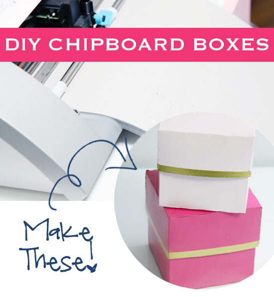 IHeart Organizing: DIY Chipboard Boxes, A Silhouette Promo & a GIVEAWAY!