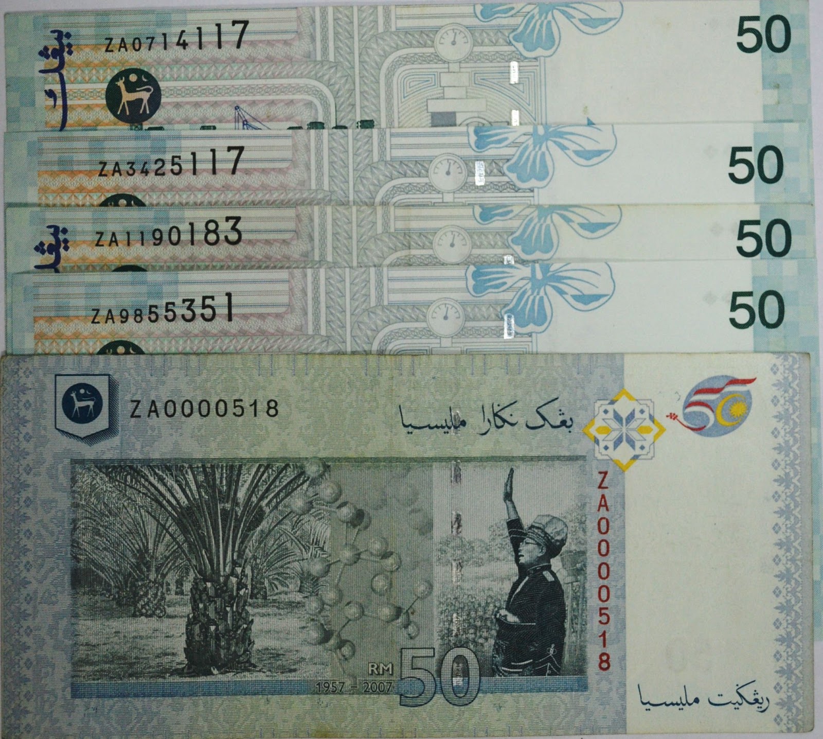 Galeri Sha Banknote: WANG KERTAS RM50 REPLACEMENT ZA