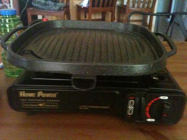 DEMZSKY: Portable Butane Burner with Non-stick plate