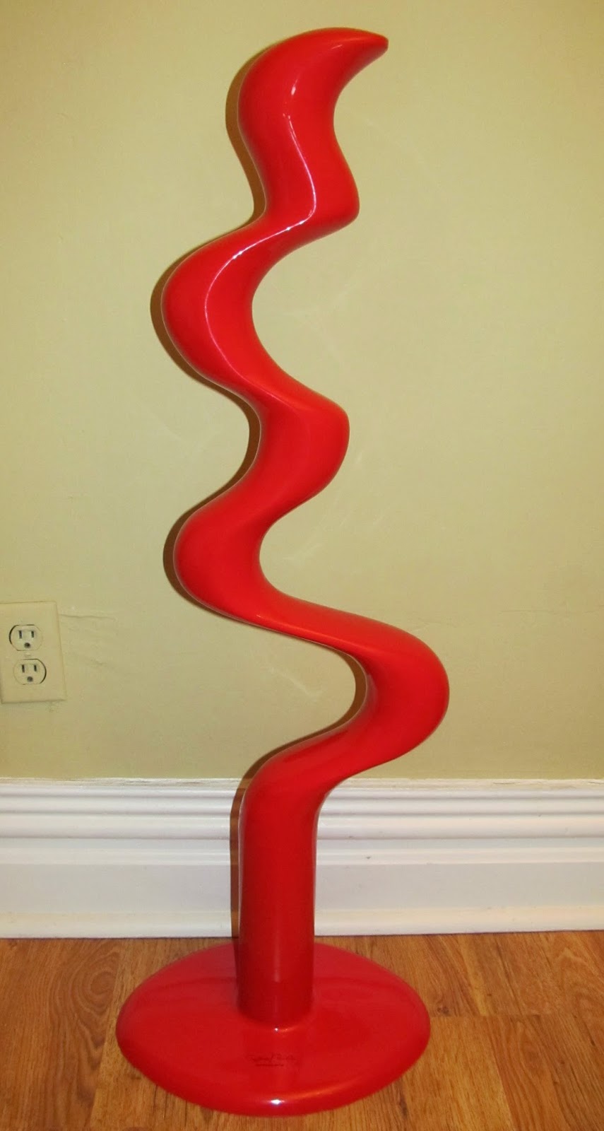 Era Antiques: Powder Coated Red Aluminum Sculpture by Tony Almen and ...