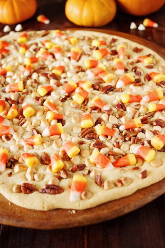 Easy Candy Corn Slab Cookies | The Kitchen is My Playground