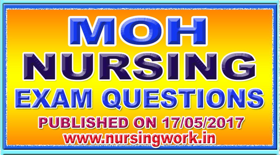 MOH EXAM QUESTIONS MAY 2017