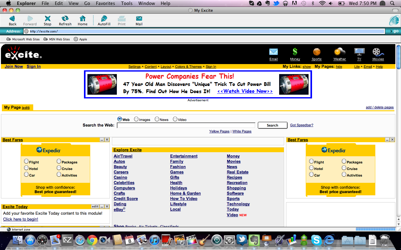 Fruitless Pursuits: Internet Explorer on a Mac? That's Wack!