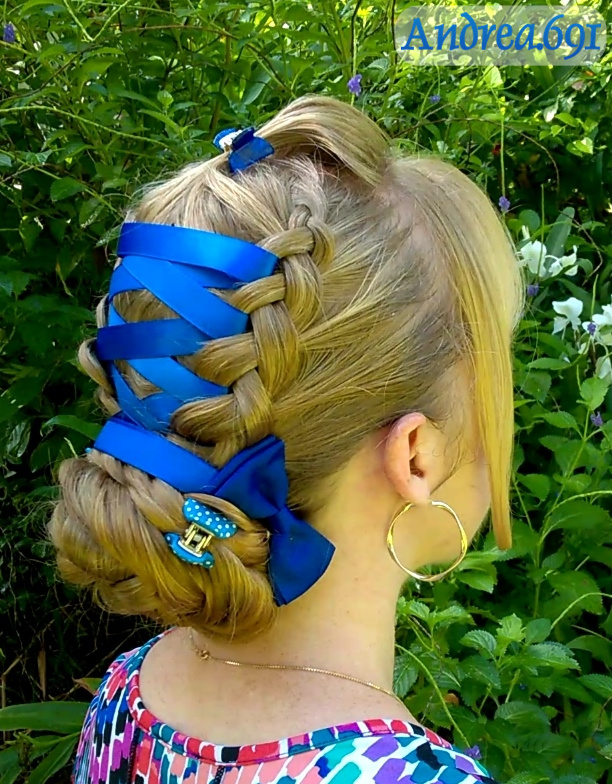 Braids & Hairstyles for Super Long Hair: Blue Ribbon Updo