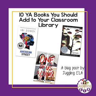 Juggling ELA: 10 YA Books You Should Add to Your Classroom Library