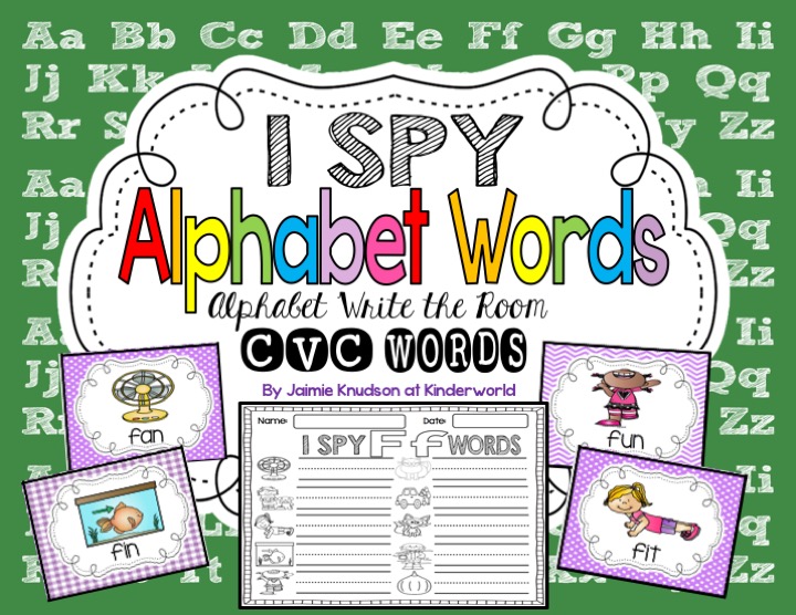 KINDERWORLD: I Spy ABC Write the Room