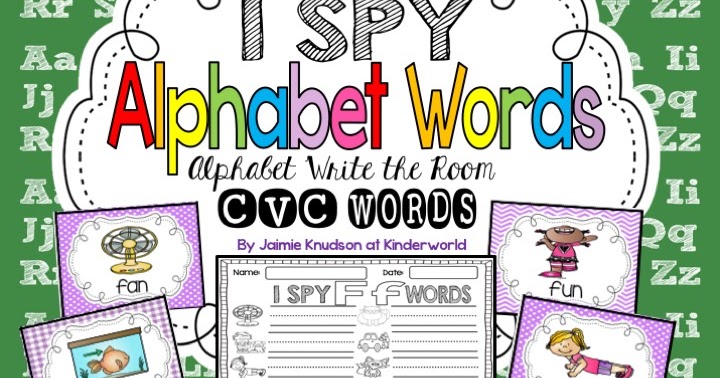 KINDERWORLD: I Spy ABC Write the Room