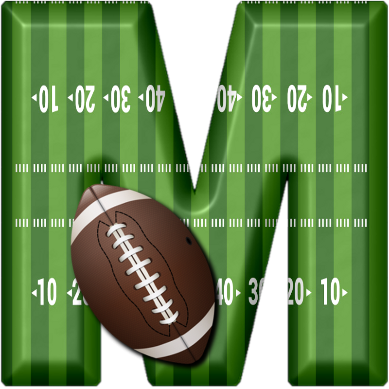 M. Michielin Alphabets: AMERICAN FOOTBALL BALL SOCCER SPORT ALPHABET ...