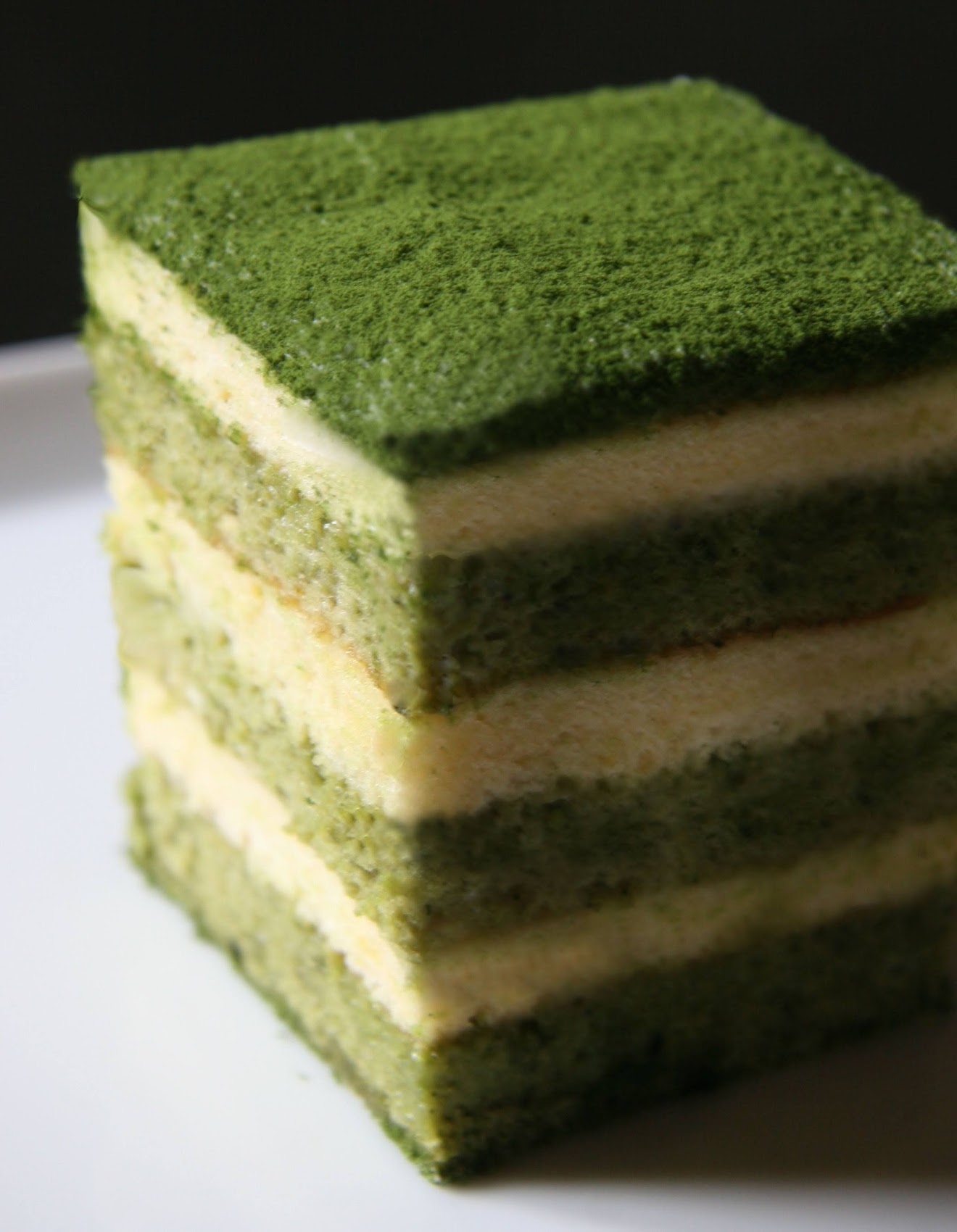 Matcha Opera Cake