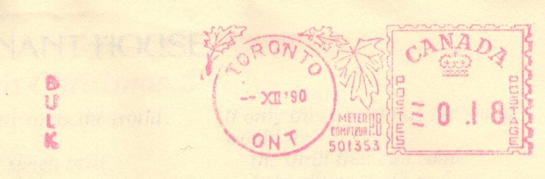 Postal History Corner: Bulk Mail : 1971 - 1999