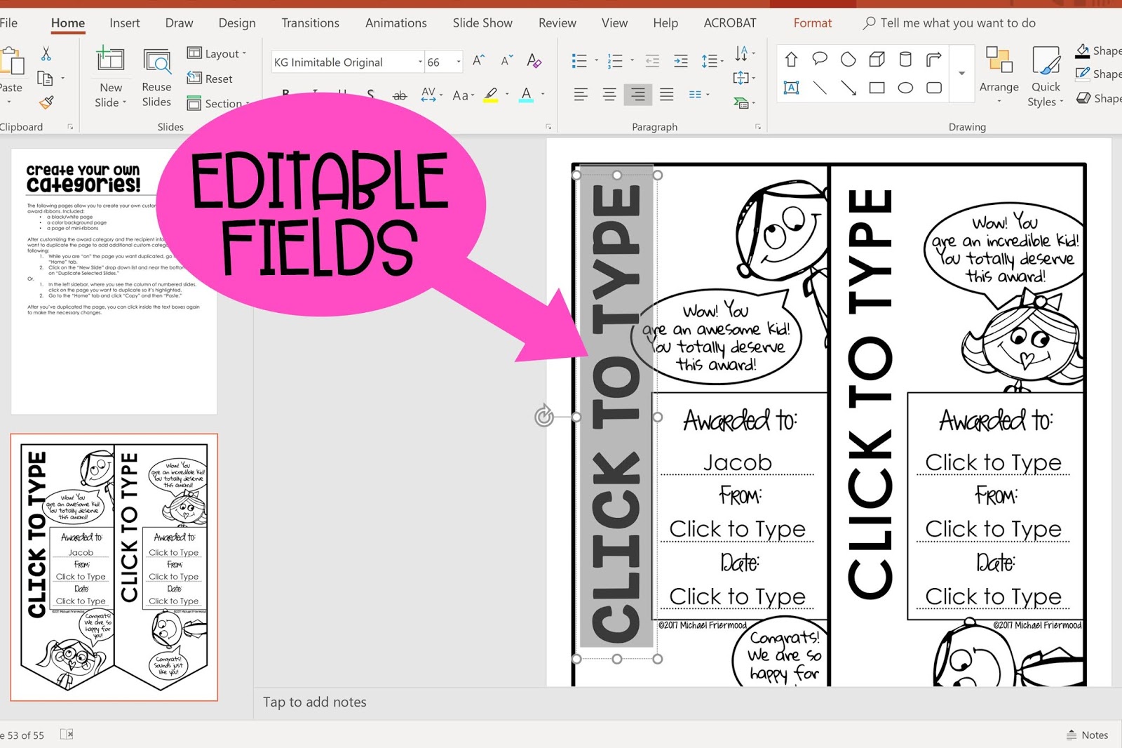 Giving End of the Year Awards to Your Students