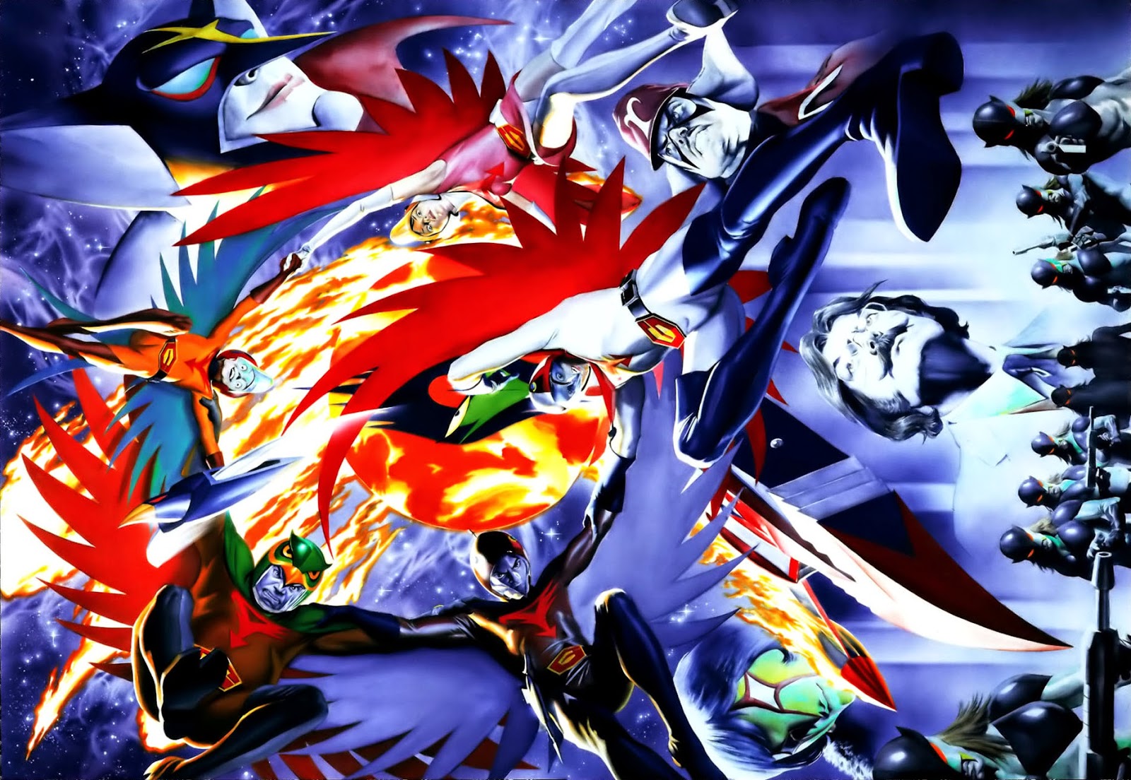 The Dork Review: Rob's Room: Alex Ross' Gatchaman... err... Battle of ...