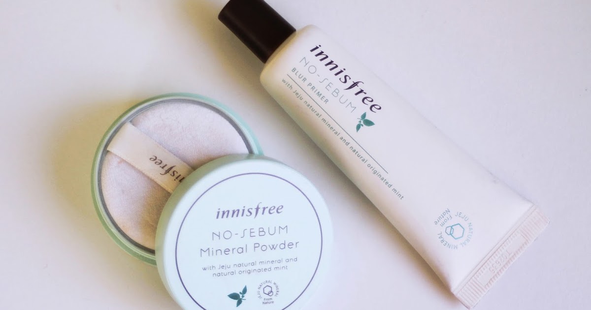 Review: [innisfree] No-Sebum Mineral Powder and Blur Primer | Makeup ...