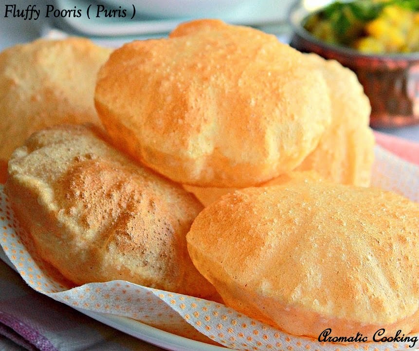 Aromatic Cooking: Fluffy Pooris ( Puris )