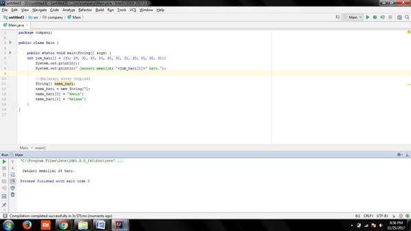 Array 1 dimensi (java)