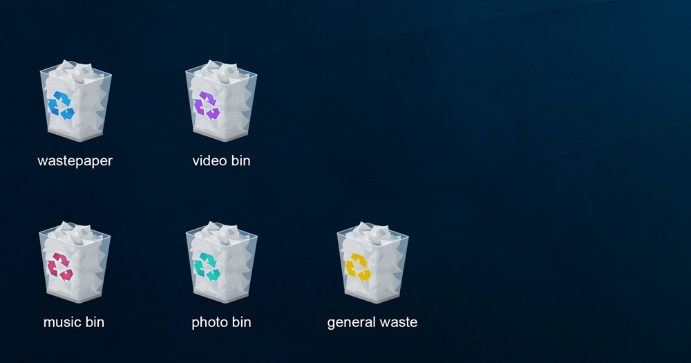 Microsoft introduces five bins to sort files for recycling