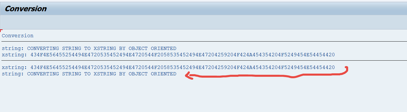 TECHSAP : Conversions (2) : XSTRING to STRING
