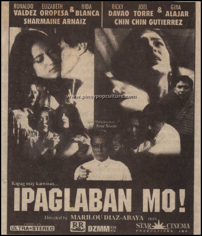 Pinoy Pop Culture: A Marilou Diaz-Abaya Film: "Kapag May Katwiran ...