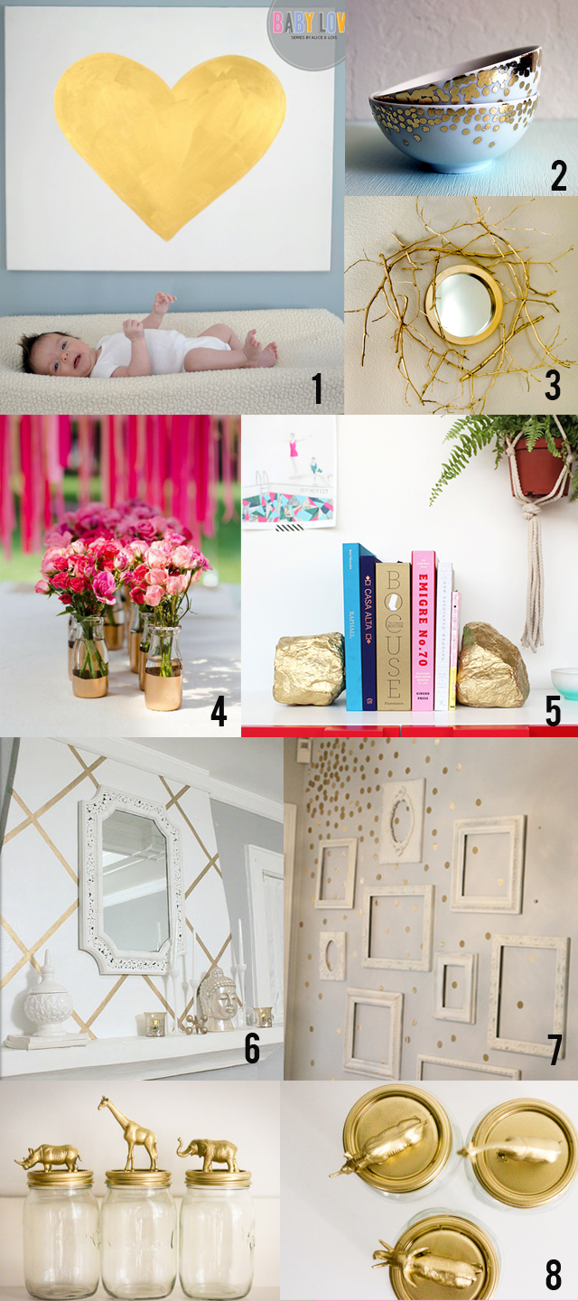 Furniture Steals: adding a touch of [diy] gold